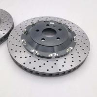 China Grey Cast Iron Brake Disc 380*32mm Drilled Floating For Audi RS3 8P for sale