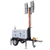 China Light Tower LED Mobile Outdoor Diesel Generator Set By Quanchai Engine for sale