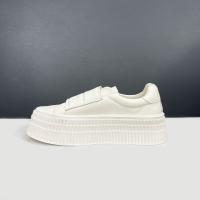 China Women casual canvas fashion simple high shoes comfort white rubber outsole for sale
