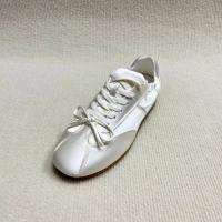 China Women casual silk shoes with cotton make white color and low-cut for sale
