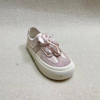 China Women pink classic and comfort sneaker with silk lace daily use for sale