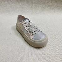 China Classic Platform Sneakers Women Round Head And Thick Soled With Silk Surface for sale