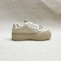 China Women casual leather shoes with thick soled and in fashion style for sale