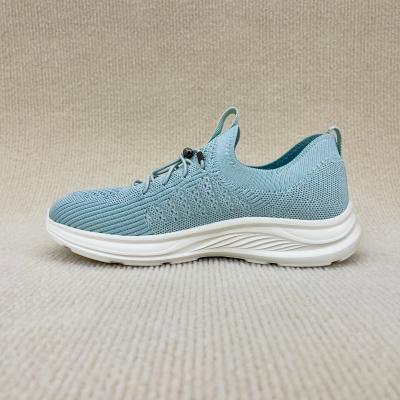 China Stylish blue soft bottom breathable ladies sport running shoes athletic for sale