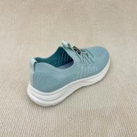 China Stylish blue soft bottom breathable ladies sport running shoes athletic for sale