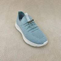 China Stylish blue soft bottom breathable ladies sport running shoes athletic for sale