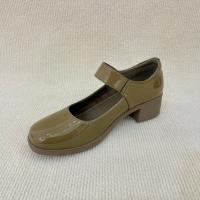 China Fashion Women'S Business Casual Heels U Knot Brown Heels For Women for sale