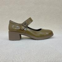 China Fashion Women'S Business Casual Heels U Knot Brown Heels For Women for sale