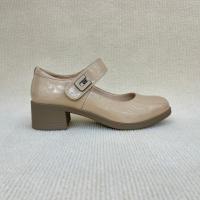 China Spring Cream Closed Toe Heels Breathable Nude Thick Heels Luxury for sale
