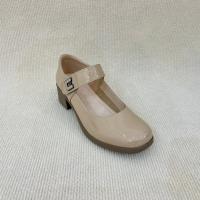 China Spring Cream Closed Toe Heels Breathable Nude Thick Heels Luxury for sale