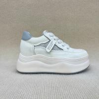 China Women high top sneakers with breathable upper and lace up for sale