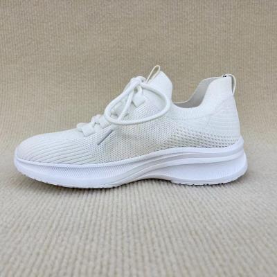 China Women breathable sneakers with mesh upper and flyknit material for sale