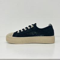 China Women comfort black breathable sneakers with mesh upper espadrilles for sale