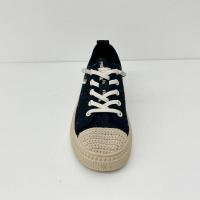 China Women comfort black breathable sneakers with mesh upper espadrilles for sale