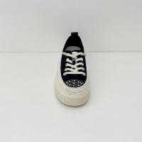 China Women casual sneakers with low top and pearls on simple life for sale