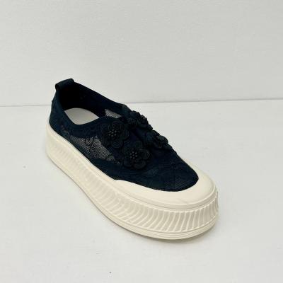 China Comfort Ladies Black Espadrilles High Top Outdoor Stylish Non Slip Shoes for sale