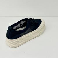 China Comfort Ladies Black Espadrilles High Top Outdoor Stylish Non Slip Shoes for sale