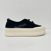 China Comfort Ladies Black Espadrilles High Top Outdoor Stylish Non Slip Shoes for sale