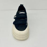 China Espadrilles Platform Canvas Trainers Womens ODM Black Canvas Sneakers Womens for sale
