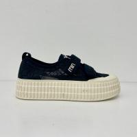 China Espadrilles Platform Canvas Trainers Womens ODM Black Canvas Sneakers Womens for sale