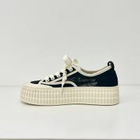 China PU Mid Top Canvas Shoes Women Espadrilles Canvas Sneakers For Women for sale