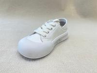 China Women white casual sneakers cover head round toe and low cut for sale