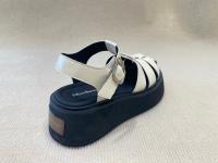 China Black White Designer Platform Sandals US 5- US 10 Flat Platform Sandals for sale