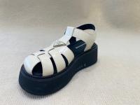 China Black White Designer Platform Sandals US 5- US 10 Flat Platform Sandals for sale