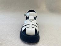 China Black White Designer Platform Sandals US 5- US 10 Flat Platform Sandals for sale