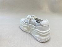 China Women lace breathable espadrilles walking shoes with high top for sale