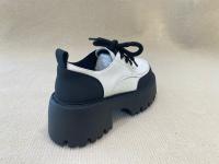 China Summer Black And White Platform Loafers OEM ODM Casual Loafers For Women for sale