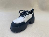 China Summer Black And White Platform Loafers OEM ODM Casual Loafers For Women for sale