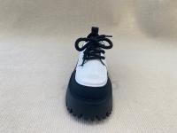China Summer Black And White Platform Loafers OEM ODM Casual Loafers For Women for sale