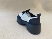 China Summer Black And White Platform Loafers OEM ODM Casual Loafers For Women for sale