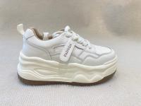 China Heightening White Trainers Women Pigskin Insole Ladies Trainers for sale