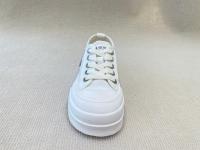 China Fashion White Platform Sneakers Mesh Upper 2024 Summer Lacing And Leisure for sale