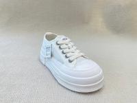China Fashion White Platform Sneakers Mesh Upper 2024 Summer Lacing And Leisure for sale