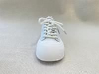 China Heightening Sneakers PU White Leather Espadrilles With Pearl Flower for sale