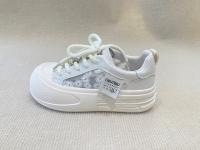 China Heightening Sneakers PU White Leather Espadrilles With Pearl Flower for sale