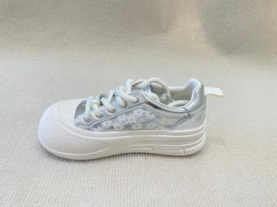 China Pearl Flower Womens Leather Casual Shoes Breathable Soft And Heightening for sale