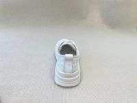 China OEM ODM White Leather Casual Sneakers Lace Up 35-40 China Size for sale