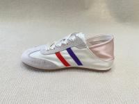 China Women casual comfort sneakers satin shoes lace-up breathable with leather and low cut for sale