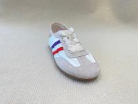 China Women casual comfort sneakers satin shoes lace-up breathable with leather and low cut for sale
