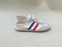 China Women casual comfort sneakers satin shoes lace-up breathable with leather and low cut for sale