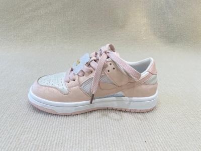 China Women leather platform fashion sneakers with printing flowers for sale
