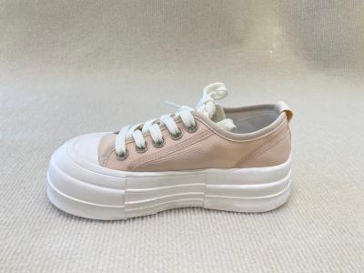 China Women pink espadrilles with breathable mesh upper and lacing high top for sale