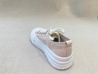 China Women pink espadrilles with breathable mesh upper and lacing high top for sale