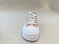 China Women pink espadrilles with breathable mesh upper and lacing high top for sale