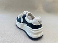 China Thick Soled Womens Trainers Leather Breathable Best Walking Shoes For Women for sale