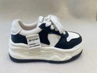 China Thick Soled Womens Trainers Leather Breathable Best Walking Shoes For Women for sale